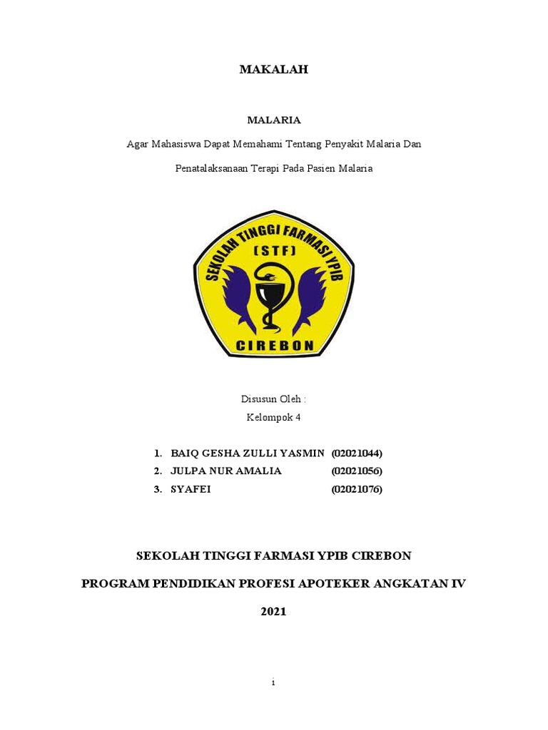 Panduan Lengkap Malaria dan Terapi | PDF | Pengembangan Diri ...