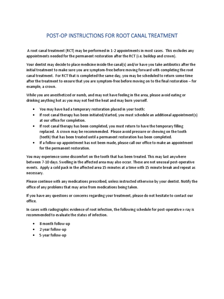 Postop RCT 1 | PDF