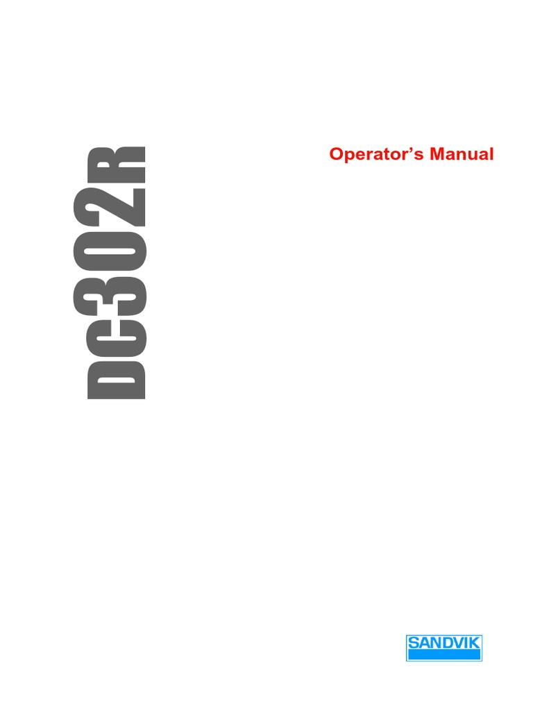 Operators - Manual Commander DC302R | PDF | Drilling Rig | Manual ...