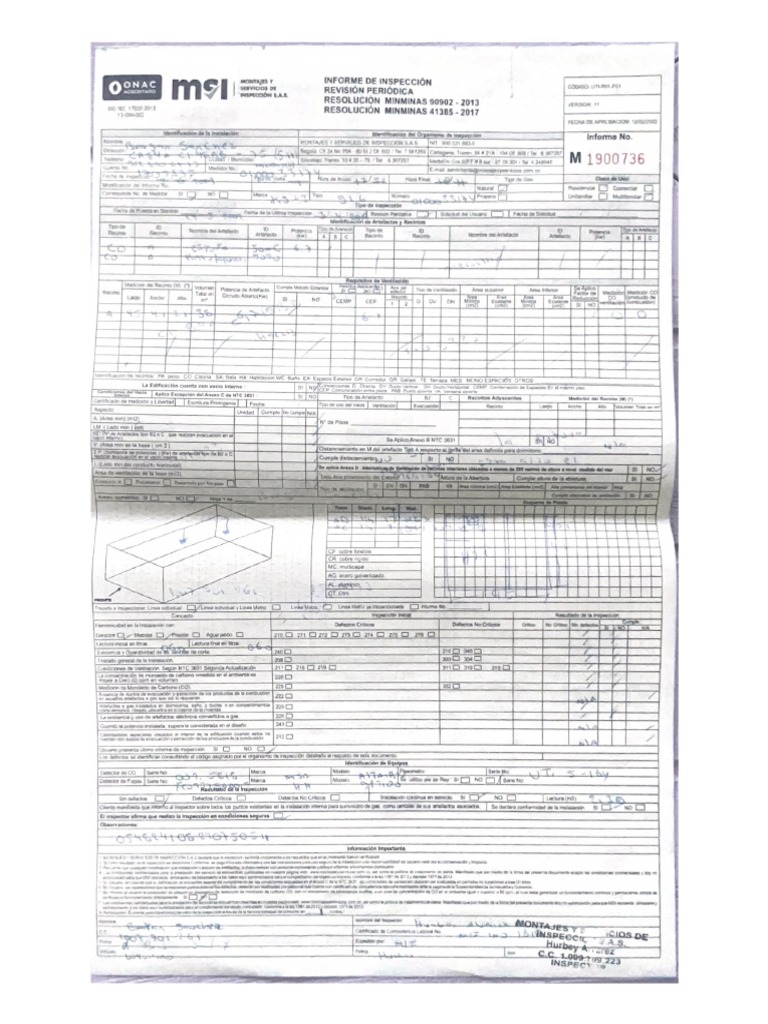 Informe de Inspección | PDF