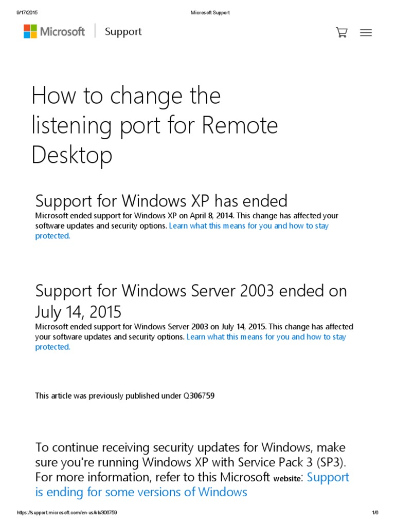 Change Port RDP | PDF | Microsoft Windows | Microsoft Software