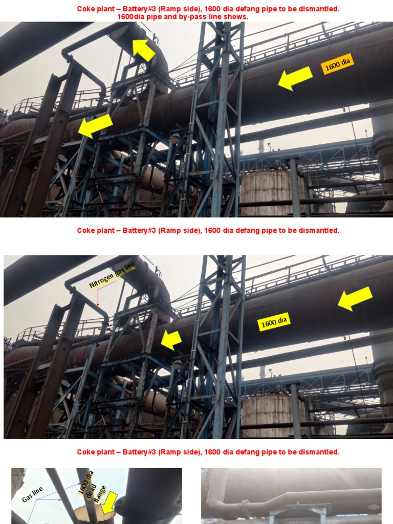 Coke Plant 1200 Dia Pipe Dismantling | PDF