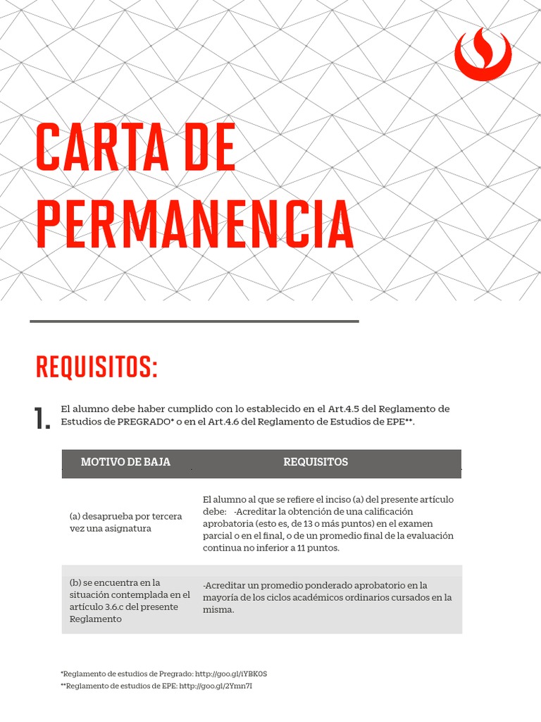 Carta de Permanencia | PDF