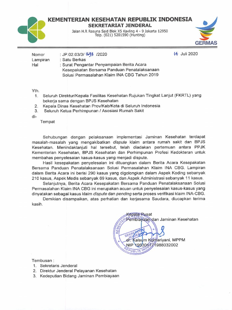 BA Kesepakatan 2019 Dan 2023 | PDF