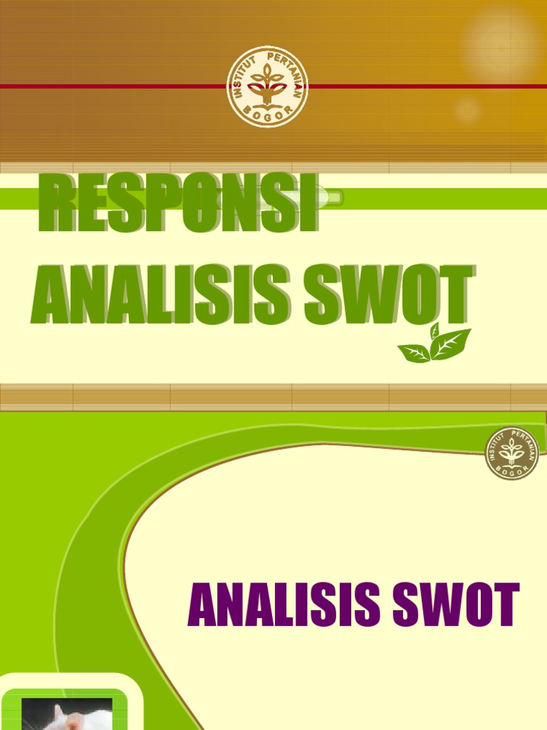 PPT Analisis SWOT IPB | PDF