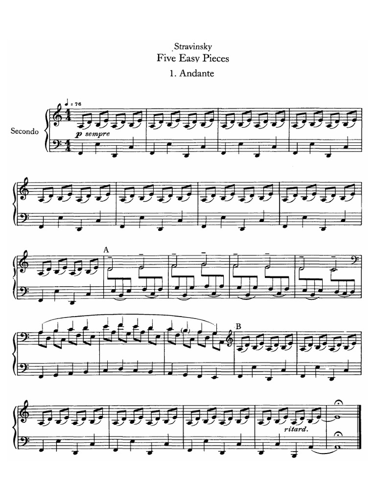 Andante Stravinsky | PDF