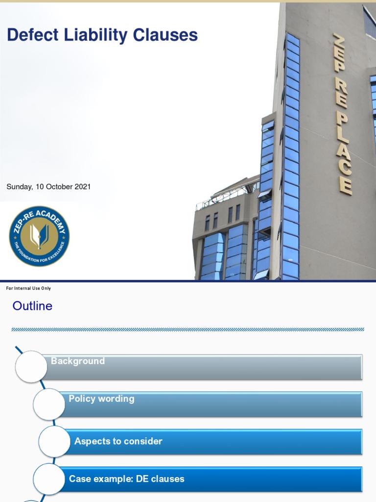 Defect Liability Clauses Guide | PDF | Insurance | Property