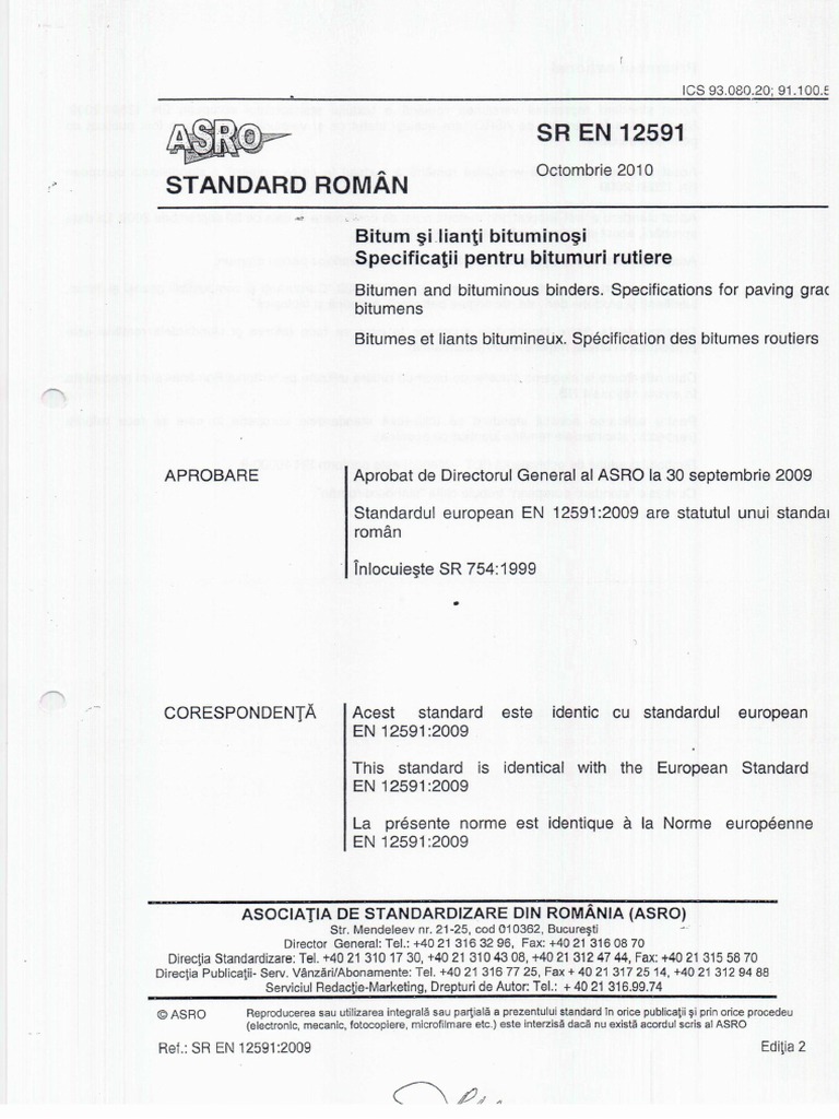 SR en 12591-2010 | PDF