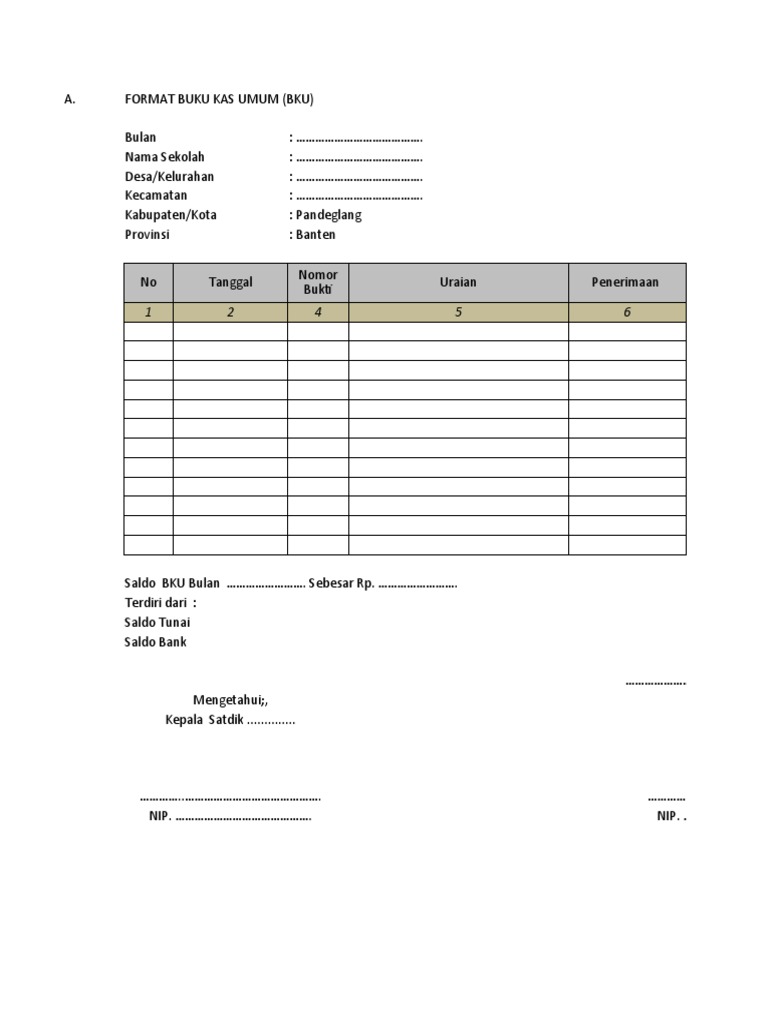 Format Laporan BOSP PAUD & KESETARAAN 2023 | PDF