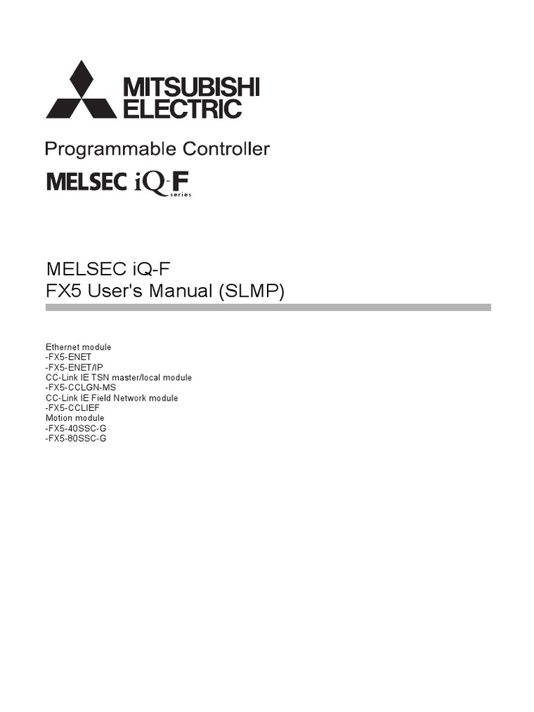 SLMP Desgin Program C# Control PLC Servo MR J4ajy997d56001k - FX5 User's Manual (SLMP) | PDF