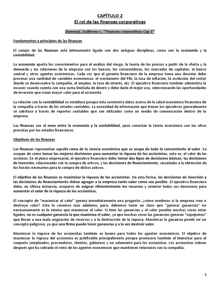 Capítulo 2 | PDF | Compartir (Finanzas) | Bancos