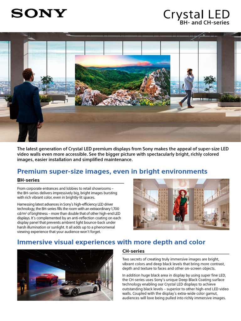 Crystal Led BH CH Series Brochure | PDF