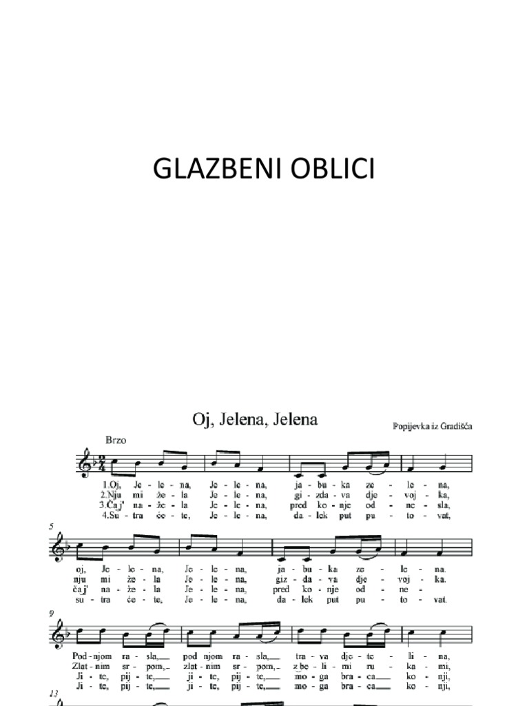Glazbeni oblici | PDF