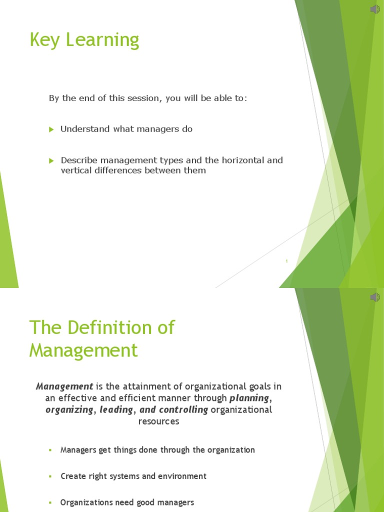 Unit 1 1 What Managers Do Pdf Organizational Culture Goal