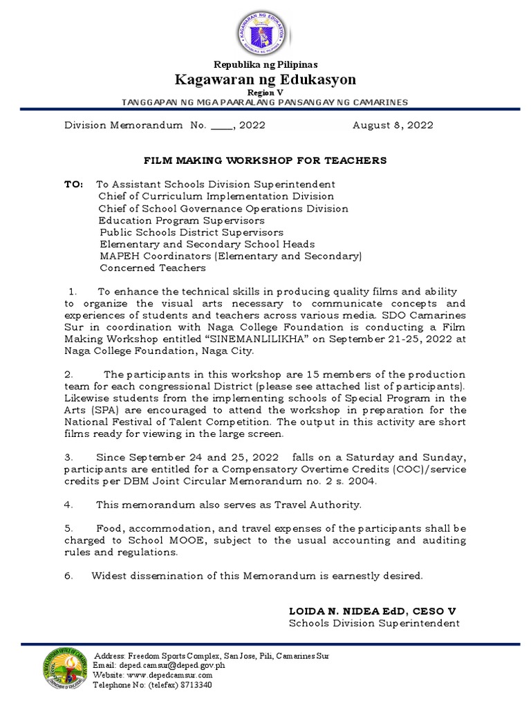 Memo Theater Workshop 1 | PDF