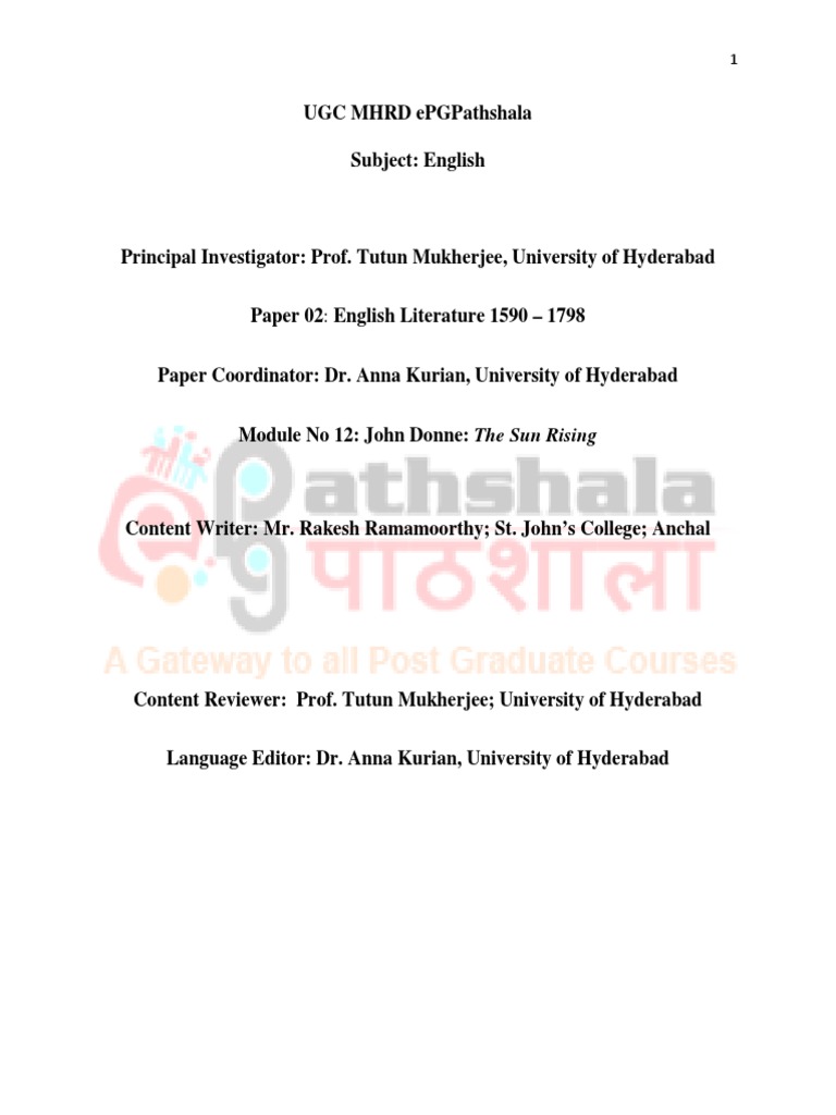 Paper 02 Module 12 Etext | PDF