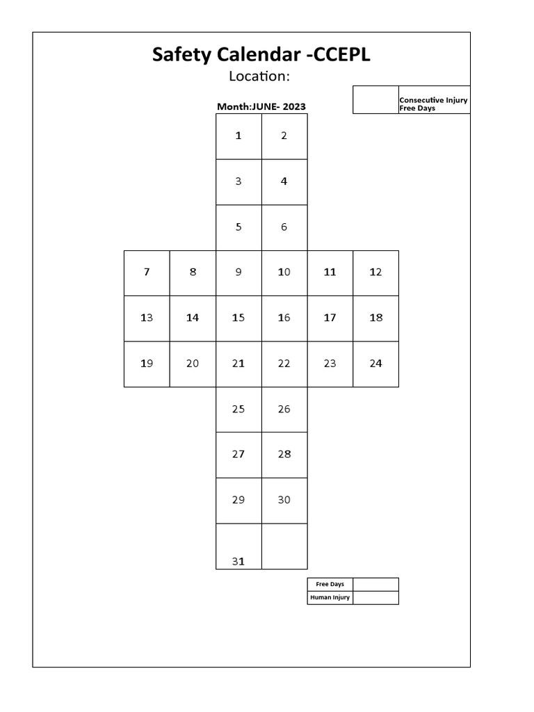 Accident Calendar | PDF