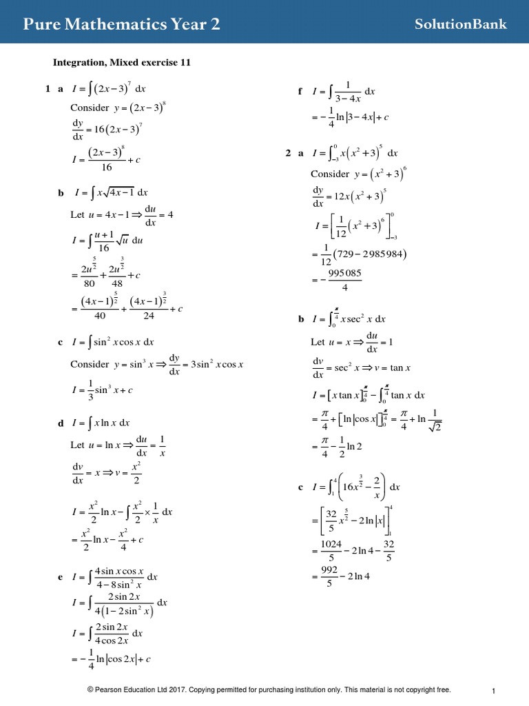 Alevelsb p2 Ex11mix | PDF