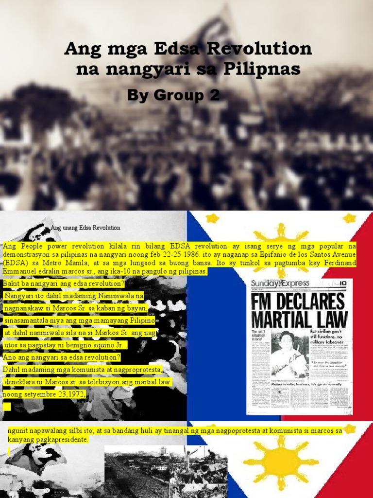 Ang Mga Edsa Revolution Na Nangyari Sa Pilipnas | PDF
