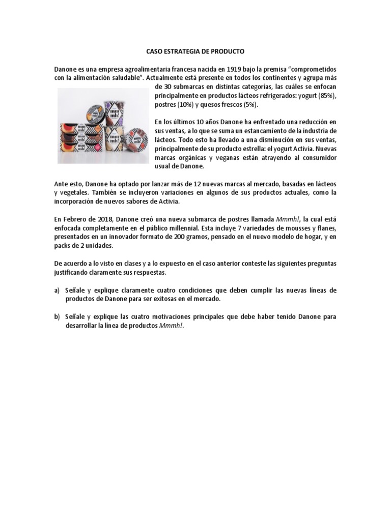 Caso Danone | PDF | Cocina, comidas y vino | Salud y bienestar