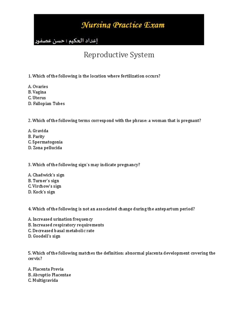 Reproductive System | PDF | Reproduction | Biological Processes