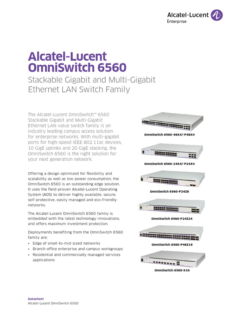 [5.1] omniswitch-6560-datasheet-en | PDF