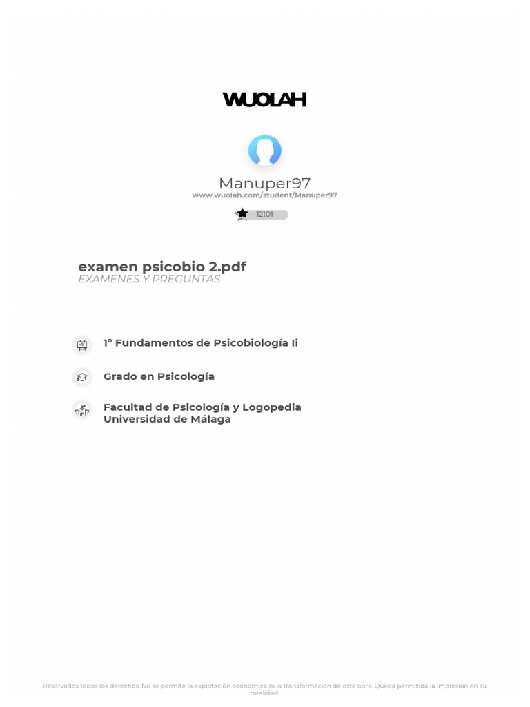 Wuolah-Premium-Examen Psicobio 2 | PDF Wuolah-Premium-Examen Psicobio 2 | PDF