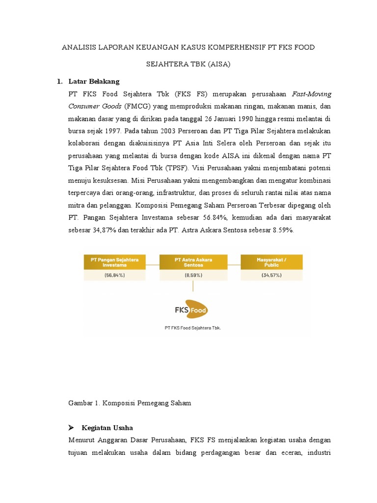 Analisis Laporan Keuangan Kasus Komperhensif PT FKS Food | PDF ...
