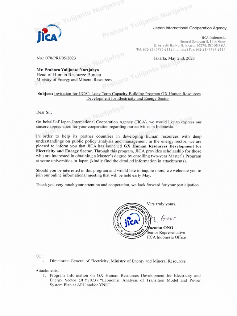 JICA Scholarship | PDF JICA Scholarship | PDF