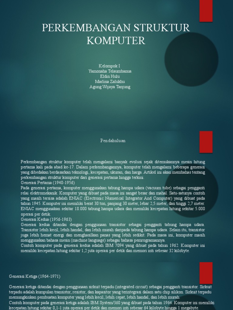 Sejarah dan Evolusi Komputer | PDF