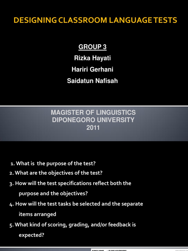 Designing Effective Language Tests | PDF