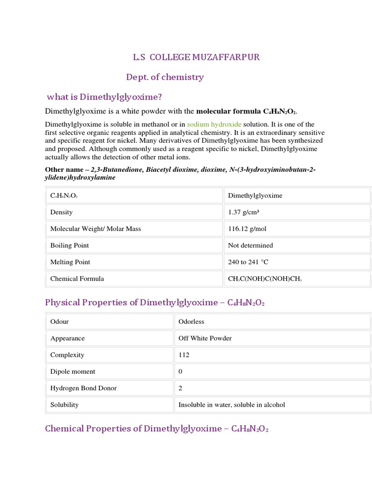DMG and EDTA | PDF | Ethylenediaminetetraacetic Acid | Coordination Complex