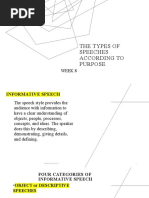 Types of Speeches According To Purpose | PDF | Public Speaking ...