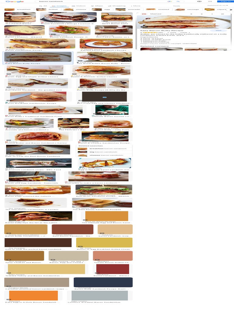 Bacon Sandwich - Google Search | PDF