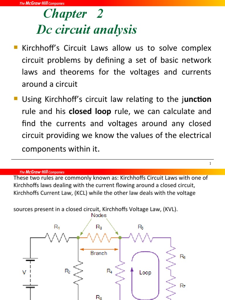Kirchhoff's Laws and Matrix Equations | PDF