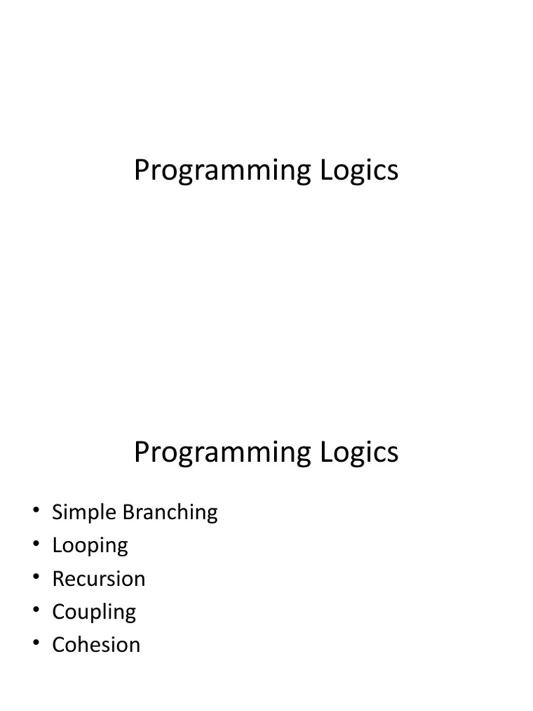 Programming Logics | PDF