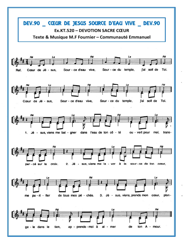 Dev.90 Coeur de Jesus Source D Eau Vive | PDF