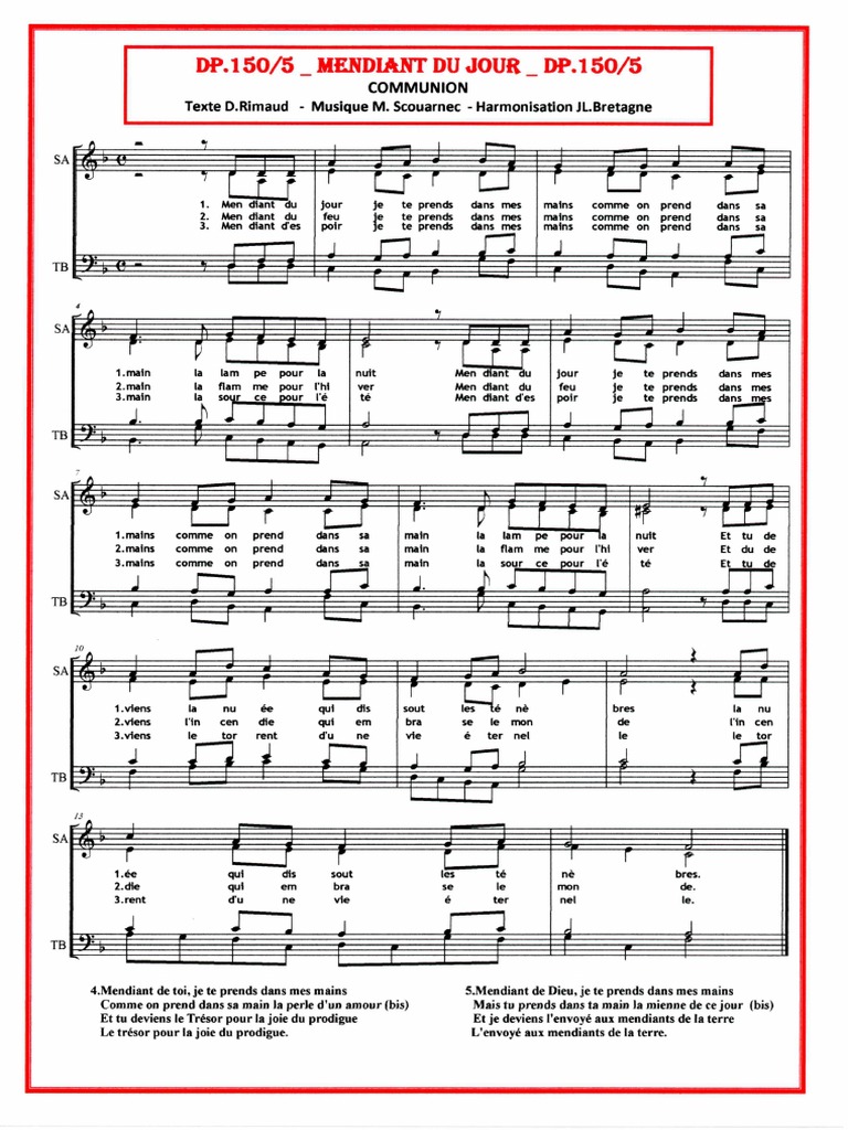 dp.150.5 Mendiant Du Jour 4vx | PDF