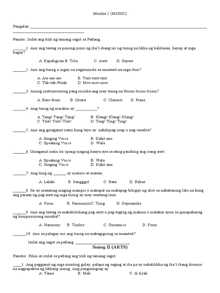Pt Mapeh 2 Q3 Pdf