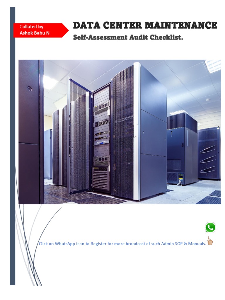 Data Center Maintenance Self Assessment Checklist | PDF | Data Center | Smart Card