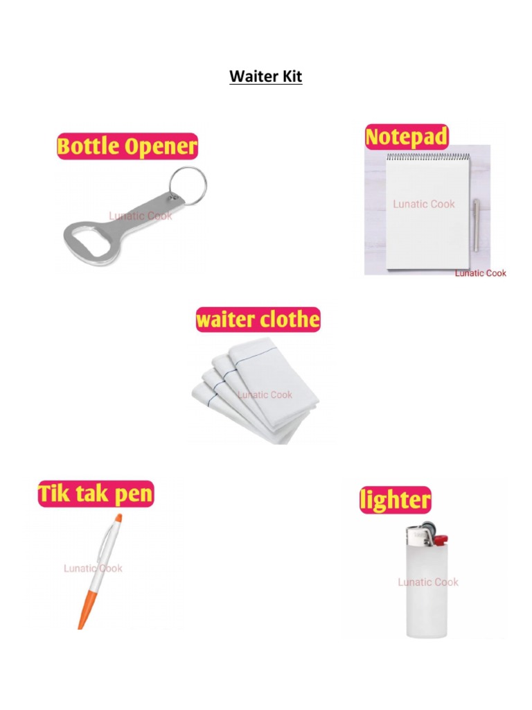 Waiter Kit | PDF