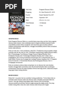 Sadono Sukirno MAkro Ekonomi Edisi Ketiga. Intro PDF | PDF
