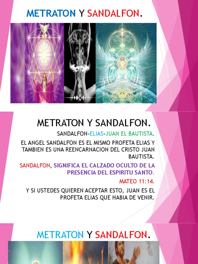 Sandalfon y Metatrón: Significados y Oraciones | PDF | Elijah | Libro ...