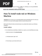 Node-RED - Running On Windows | PDF | Microsoft Windows | Command Line Interface