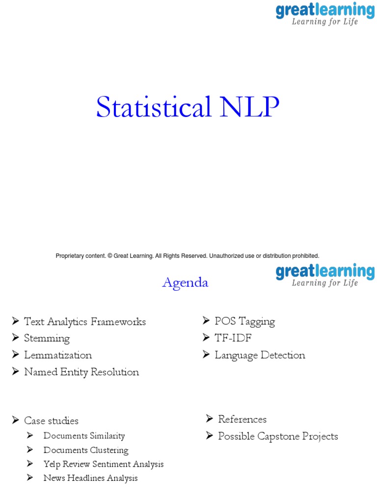 Statistical NLP | PDF Statistical NLP | PDF