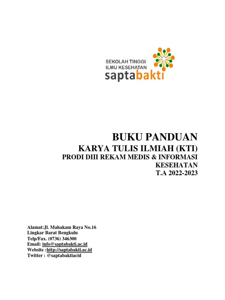 Panduan Penulisan KTI 2022 | PDF