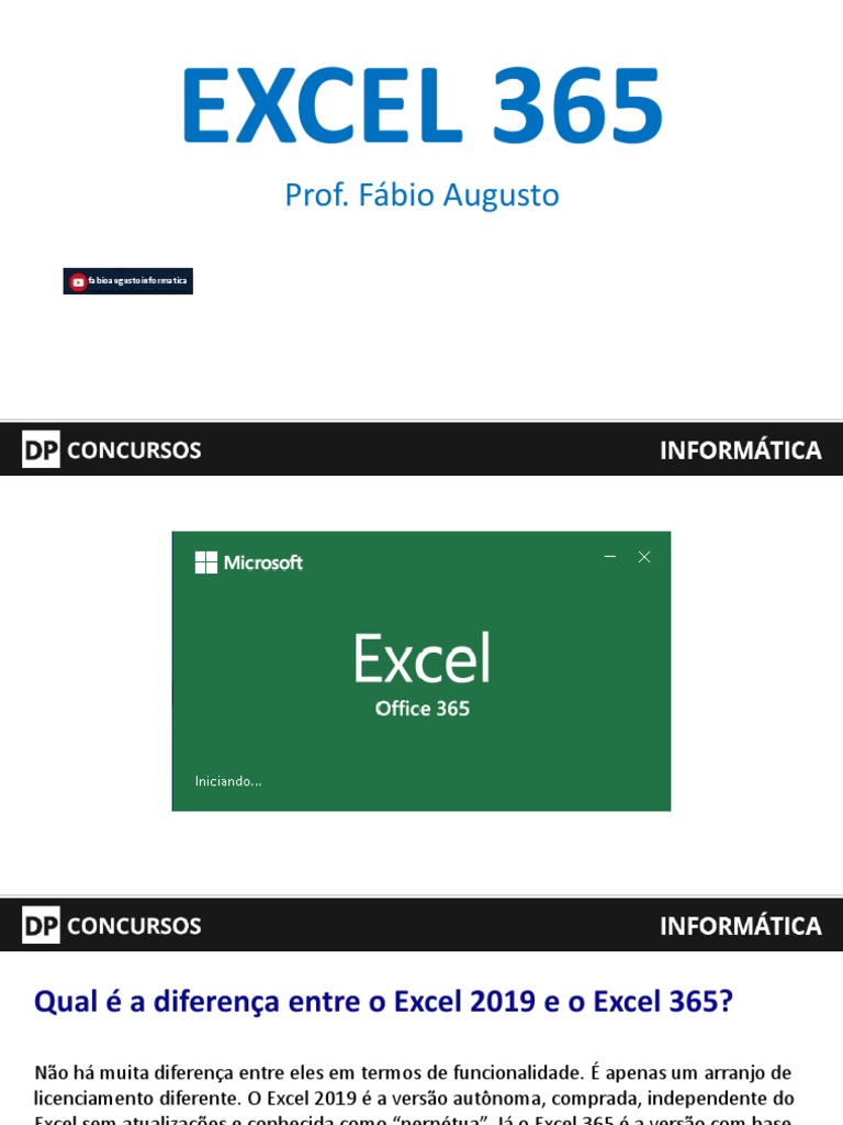 Editor de Planilha - Excel - Backstage e Guia Página Inicial I | PDF | Microsoft Excel | Macro ...