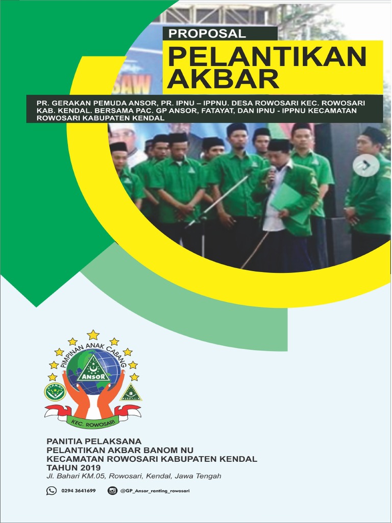 Proposal Pelantikan Ansor | PDF Proposal Pelantikan Ansor | PDF
