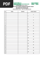 Contoh Daftar Hadir Rapat Dinas Format Excel, Word Dan PDF | PDF