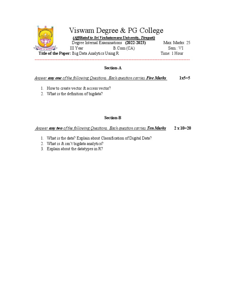 Big Data Analytics Using R Pdf